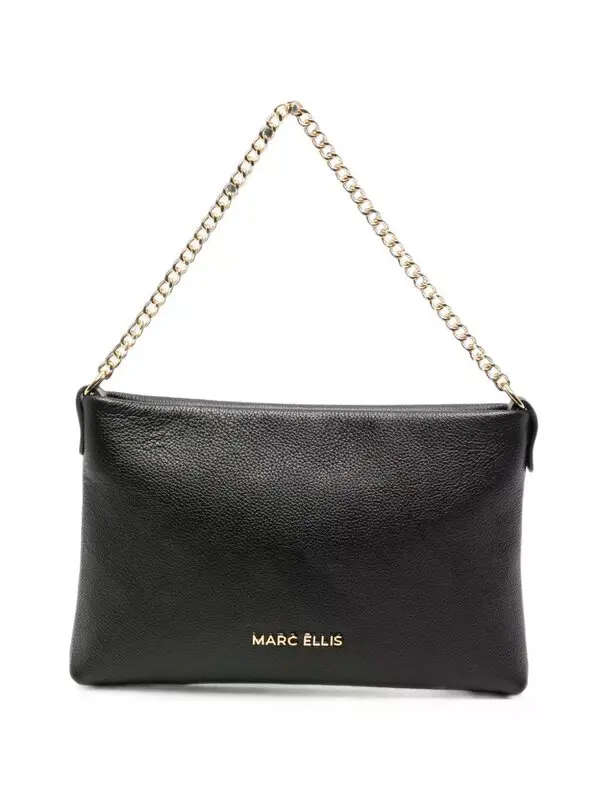 MARC ELLIS Ester Do Logo-plaque Chain-link Shoulder Bag - Black