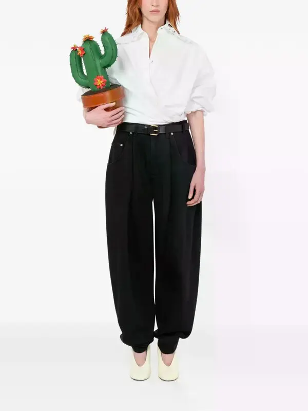 Moschino Embroidered Cotton Poplin Shirt - White