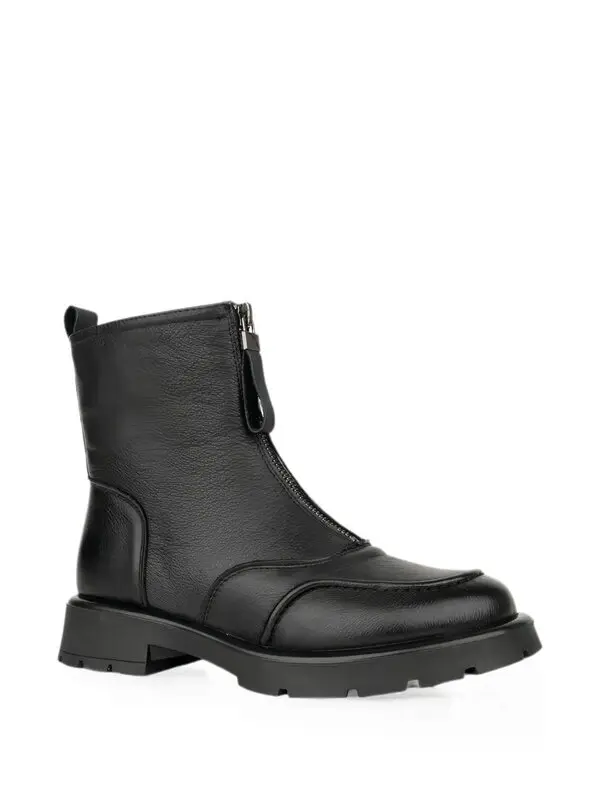 LINDA BAUMANN Front-zip Chunky-sole Boots