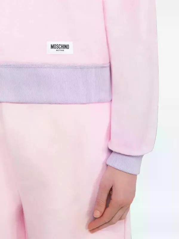 Moschino Logo-patch Drawstring Hoodie