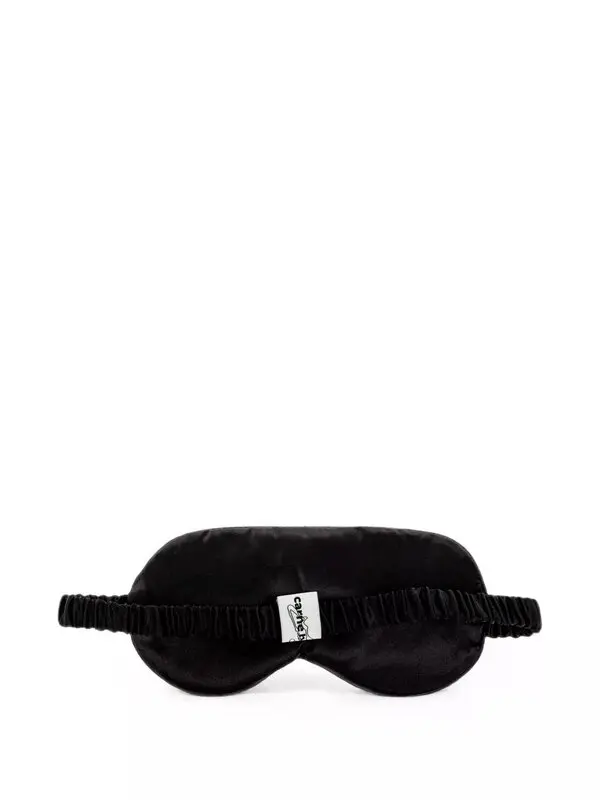 CARNE BOLLENTE Satin-finish Embroidered Eye Mask