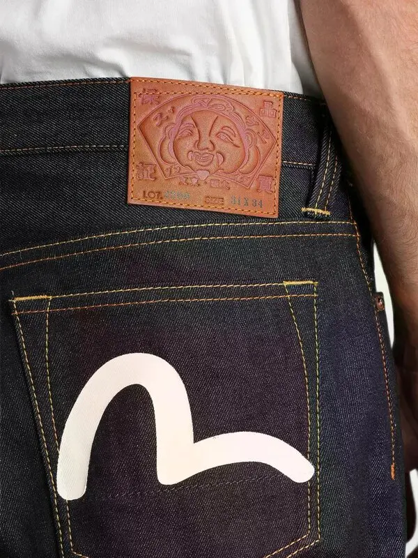 EVISU Multi-pocket Seagull-print Jeans