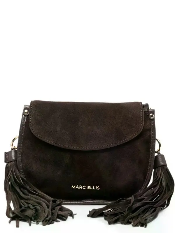 MARC ELLIS Lima M Cm Fringed Suede Shoulder Bag