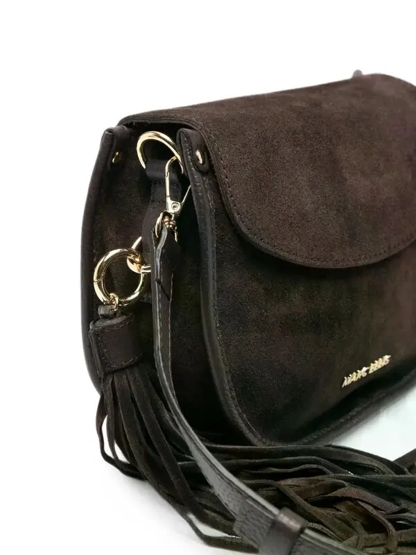 MARC ELLIS Lima M Cm Fringed Suede Shoulder Bag