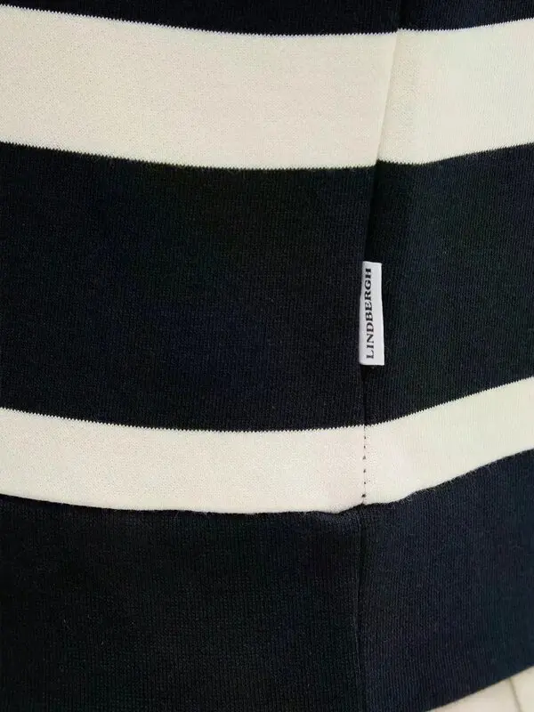 LINDBERGH Striped Long-sleeve Polo Shirt