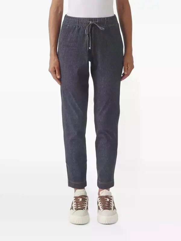 Max Mara Drawstring-waist Trousers - Blue