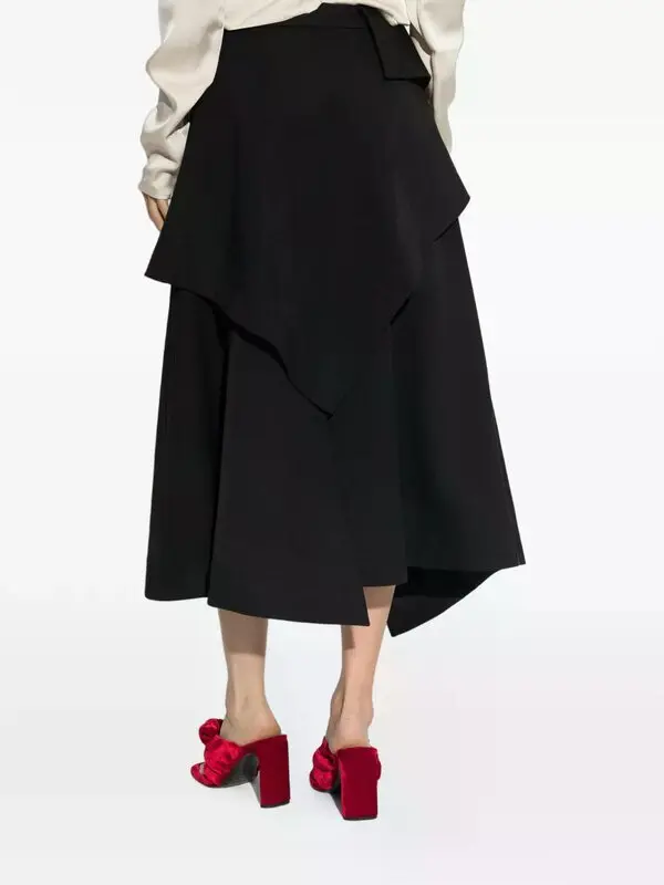 RÓHE Double-breasted Asymmetrical Midi Skirt