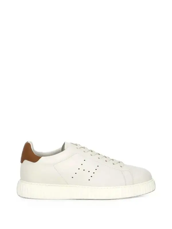 Hogan H-stripes Perforated Sneakers - White