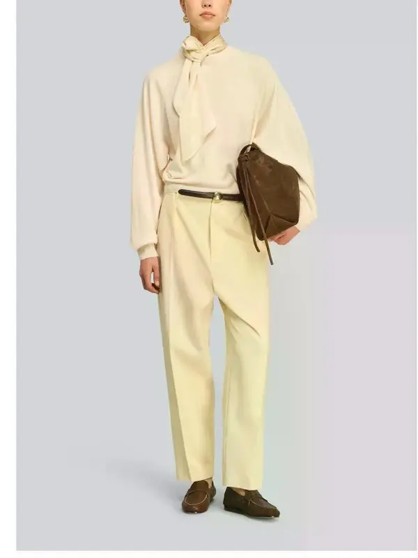 SEMICOUTURE Tera Pleated Straight-leg Trousers