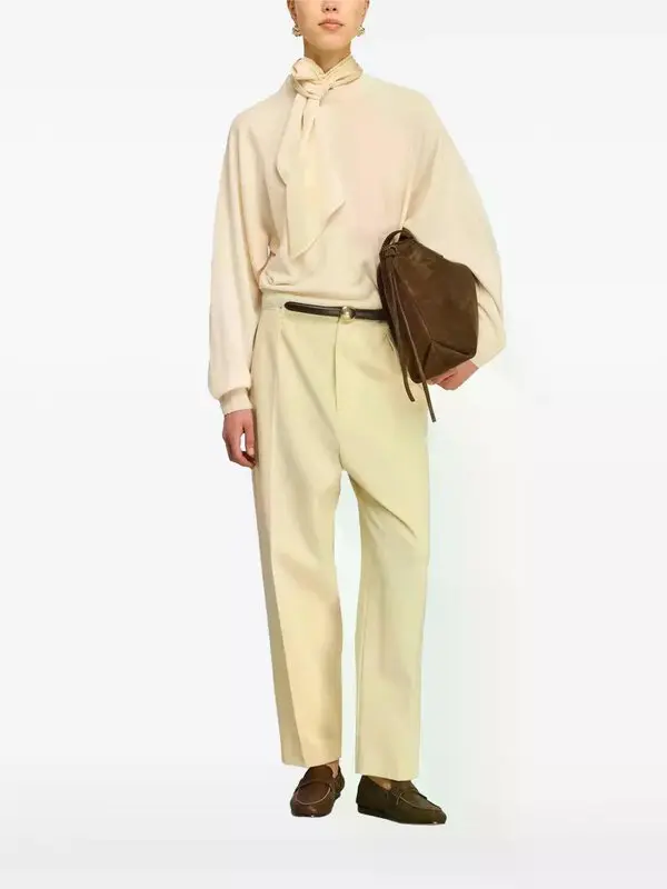 SEMICOUTURE Tera Pleated Straight-leg Trousers
