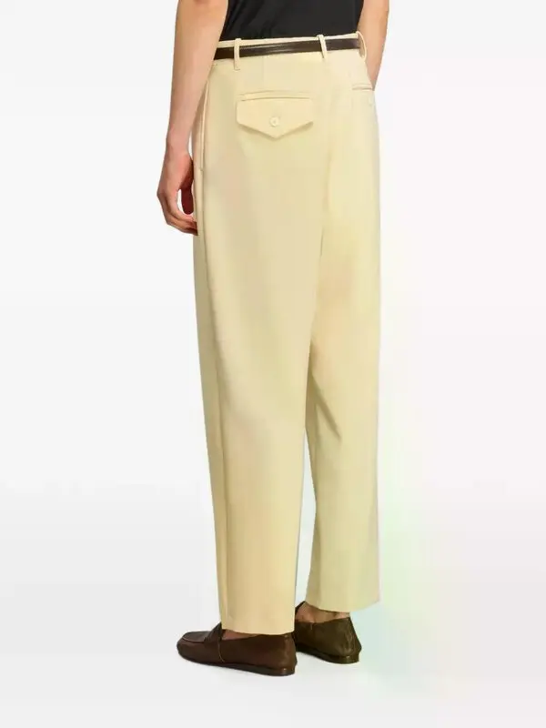 SEMICOUTURE Tera Pleated Straight-leg Trousers