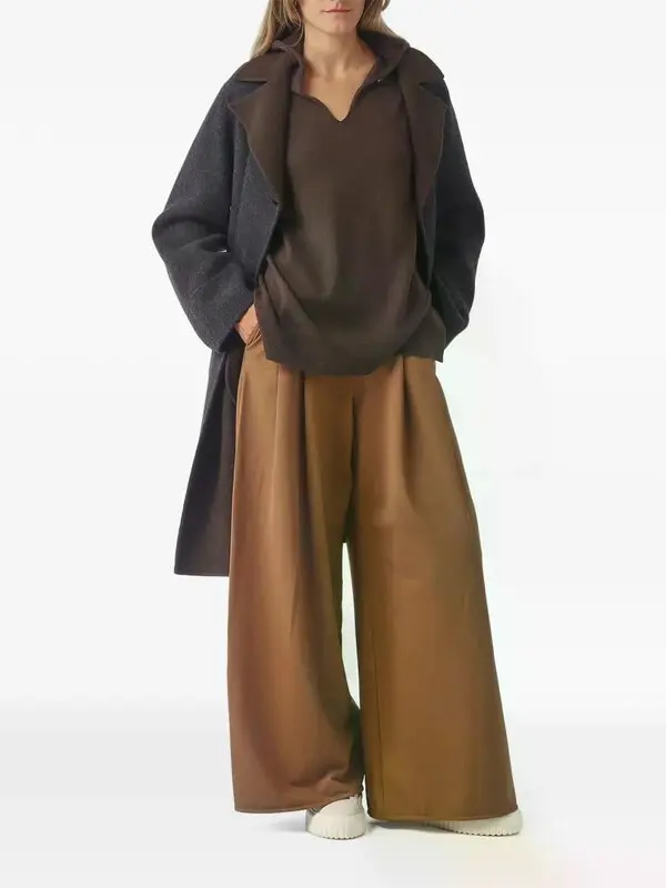 Max Mara Vongola Pleated Wide-leg Palazzo Pants