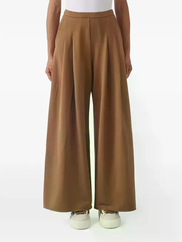 Max Mara Vongola Pleated Wide-leg Palazzo Pants