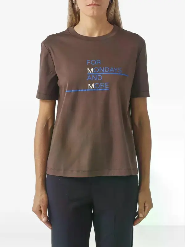 Max Mara Rollio Slogan-print T-shirt