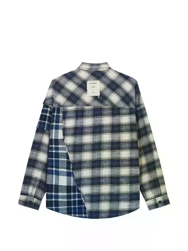 FIVE CM Patchwork Frayed Shirt