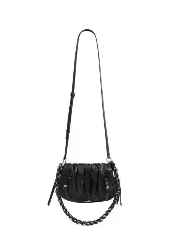 Isabel Marant Étoile Bolton Xs Ruched Shoulder Bag - Black