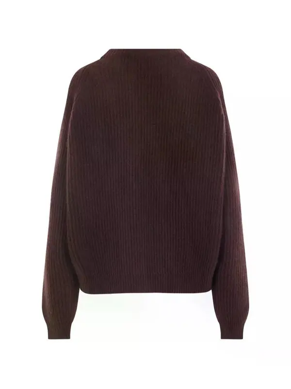 Dusan Ribbed-knit Raglan-sleeve Sweater