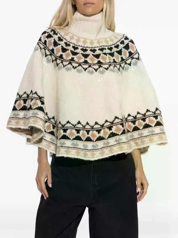Munthe Verst Fair Isle Poncho