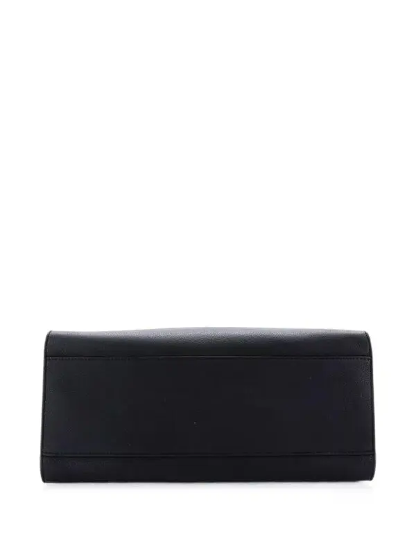 LOUIS VUITTON Lockme Monochrome Leather Mm Tote Bag
