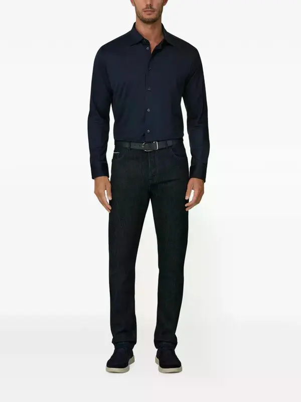 Boggi Milano Polo Shirt In Cotton And Silk Regular Fit