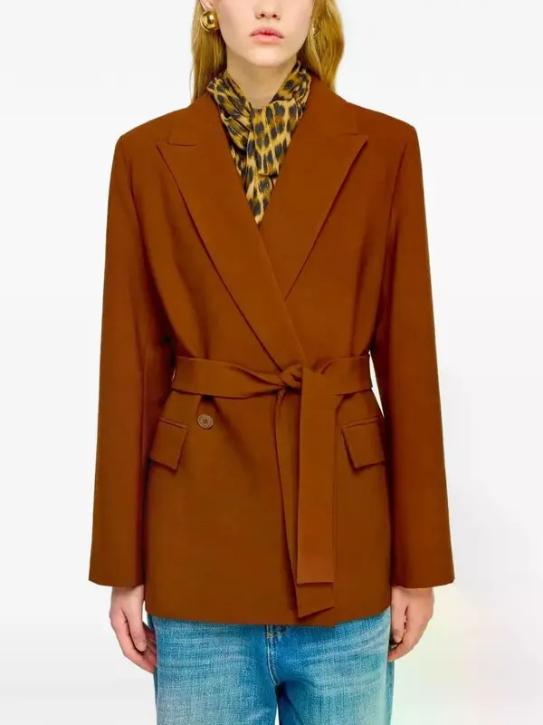 SEMICOUTURE Allison Belted Double-breasted Jacket