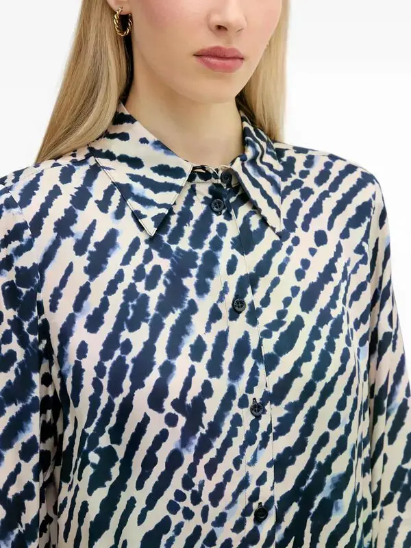 MARC AUREL Abstract-print Long-sleeve Shirt