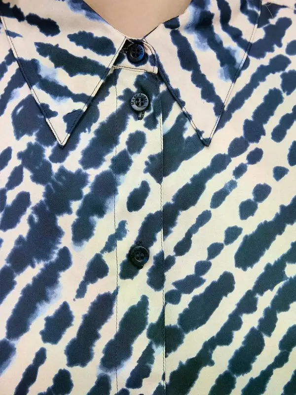 MARC AUREL Abstract-print Long-sleeve Shirt