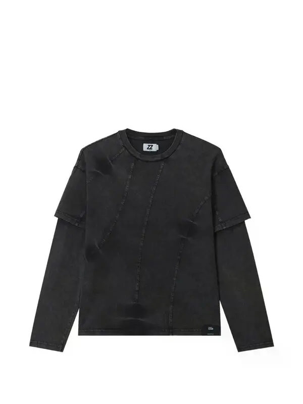Izzue Layered Acid-wash T-shirt