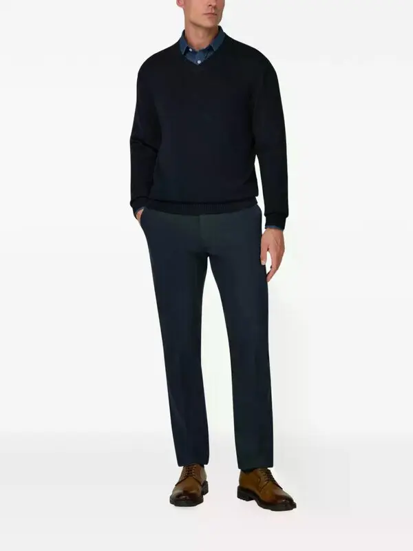 Boggi Milano Trousers In Stretch-cotton Tencel® Modal