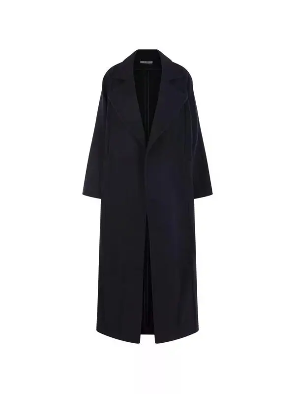 Dusan Herringbone Cashmere Coat - Blue