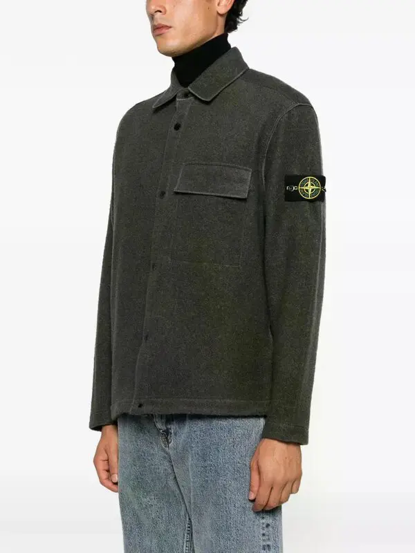 Stone Island Logo-patch Shirt Jacket