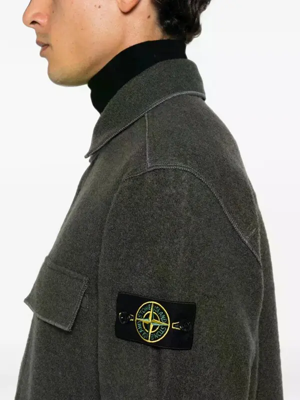 Stone Island Logo-patch Shirt Jacket