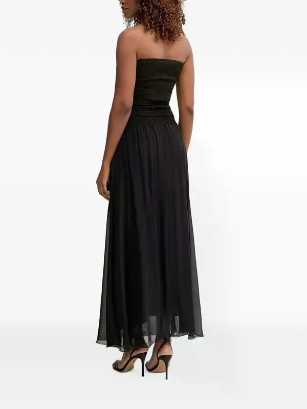 HAVEONE Shirred Strapless Dress