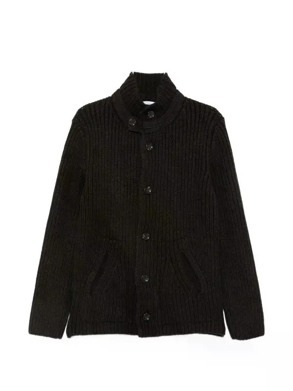DANIELE FIESOLI Ribbed-knit Button-up Cardigan