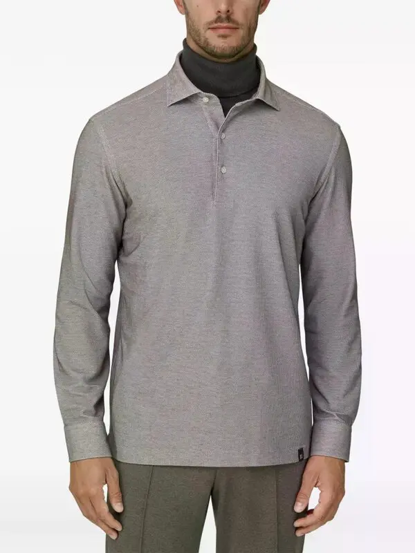 Boggi Milano Sakura Polo In Japanese Jersey