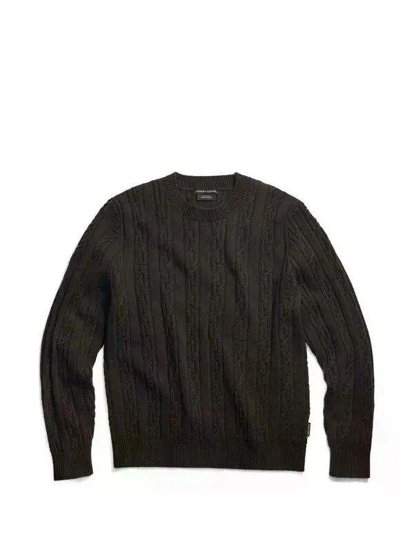 Canada Goose Habel Cable-knit Crew-neck Sweater - Brown