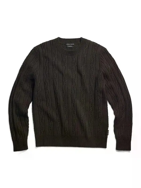 Canada Goose Habel Cable-knit Crew-neck Sweater - Brown