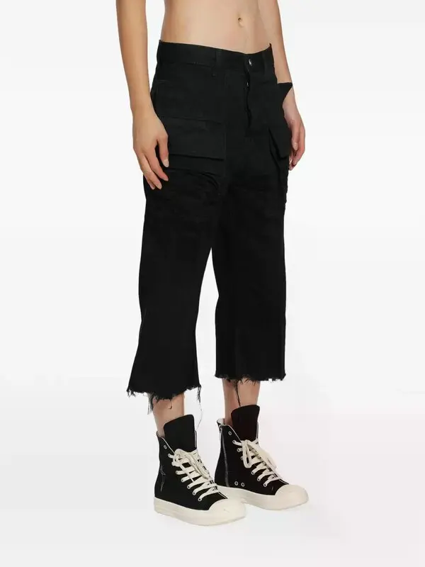 Rick Owens Tower Bolan Cargo Cropped Jeans