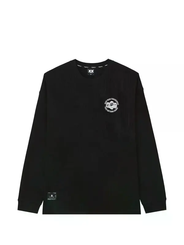 FINGERCROXX Logo-print T-shirt - Black