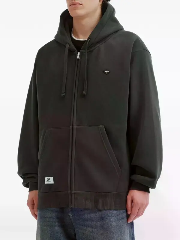 CHOCOOLATE Zip-up Logo-patch Hoodie