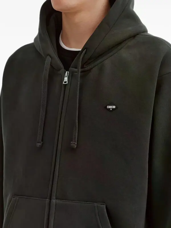 CHOCOOLATE Zip-up Logo-patch Hoodie
