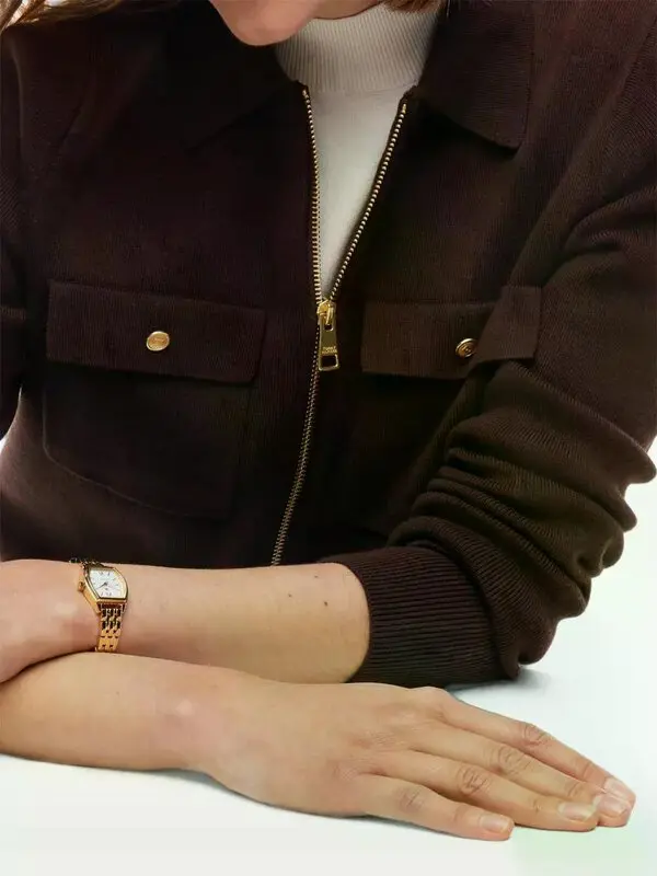 Tommy Hilfiger Zip-up Pocket-detail Cardigan - Brown