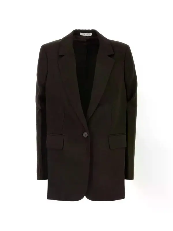 Co Oversized Single-breasted Blazer - Brown