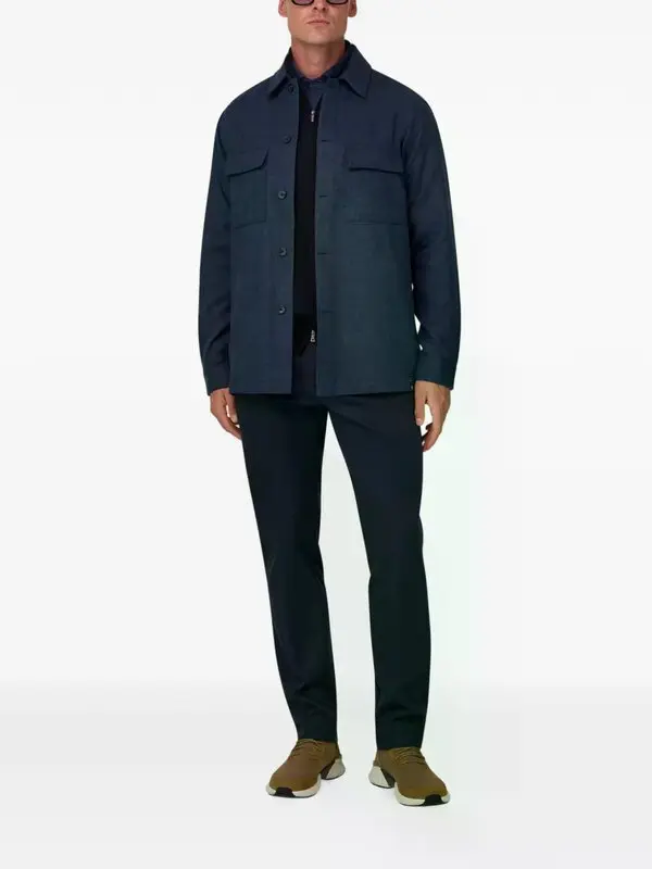 Boggi Milano Overshirt Indouble-face Denim