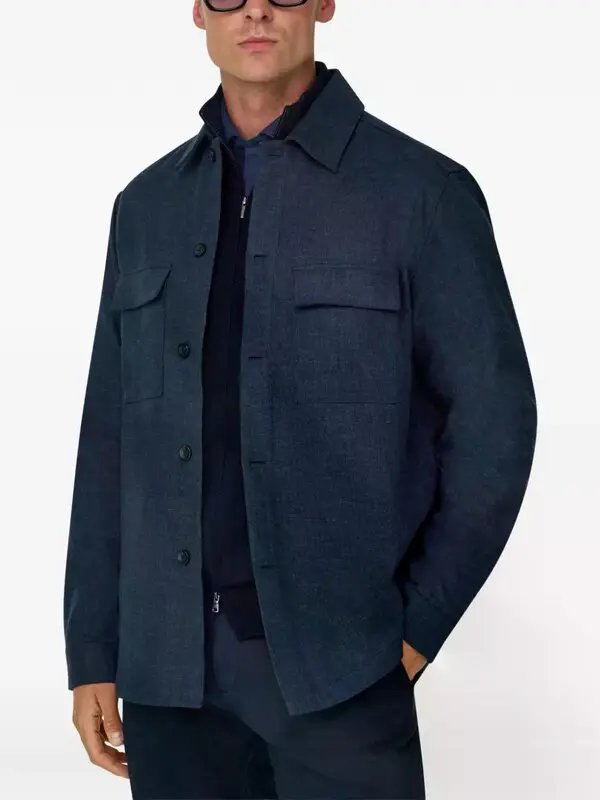 Boggi Milano Overshirt Indouble-face Denim