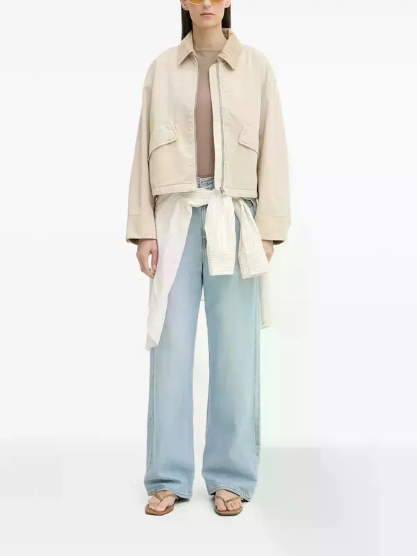Marc O'polo Corduroy-collar Zip-up Jacket