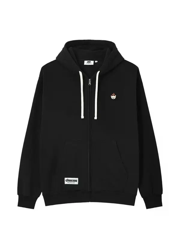 CHOCOOLATE Embroidered Zip-up Hoodie