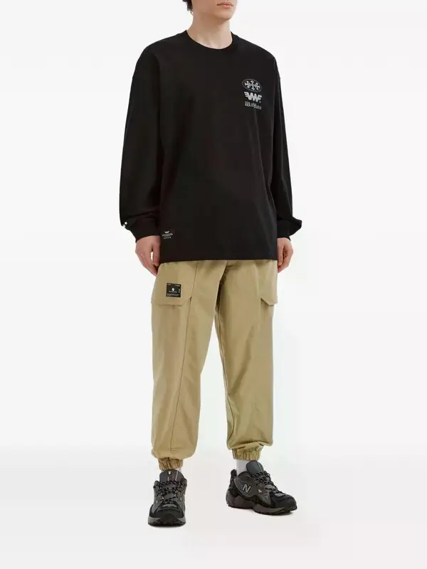 FINGERCROXX Logo-patch Cargo Pants - Neutrals