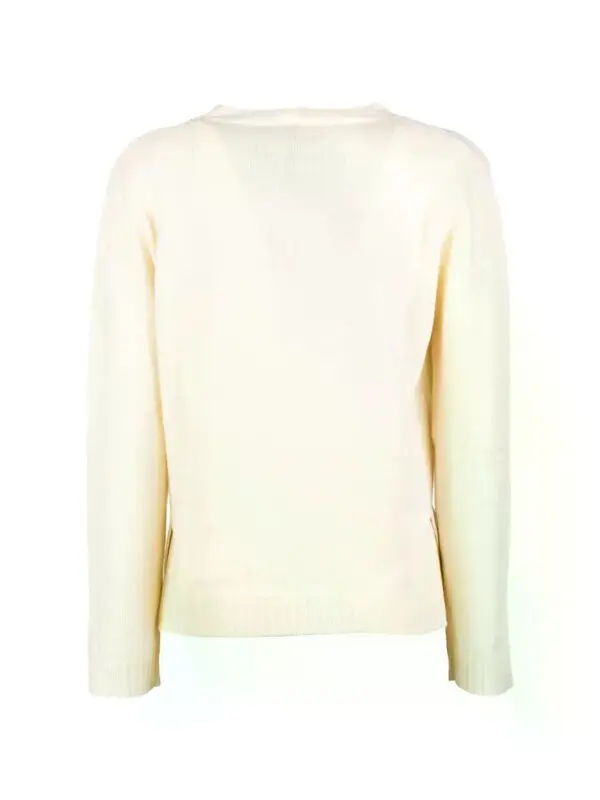 KANGRA Slit-cuff Crew-neck Sweater
