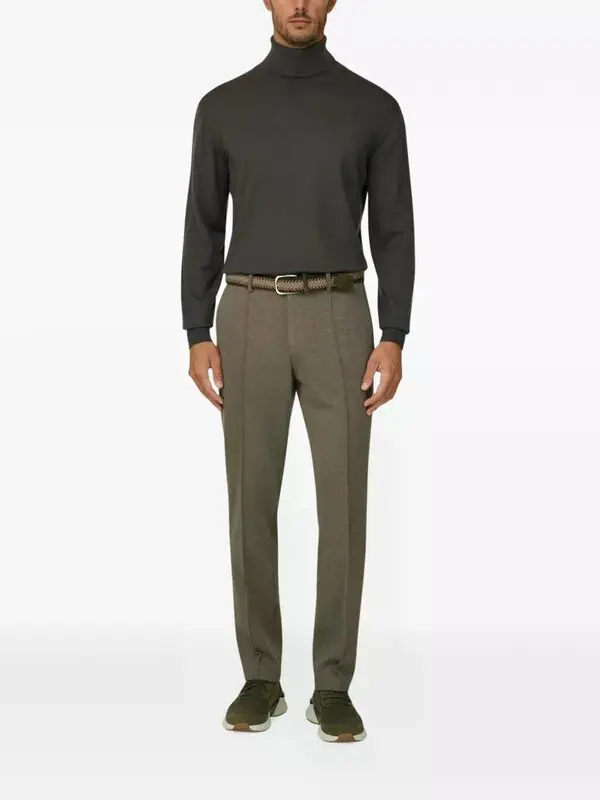 Boggi Milano Trousers In Cotton Blend Jersey